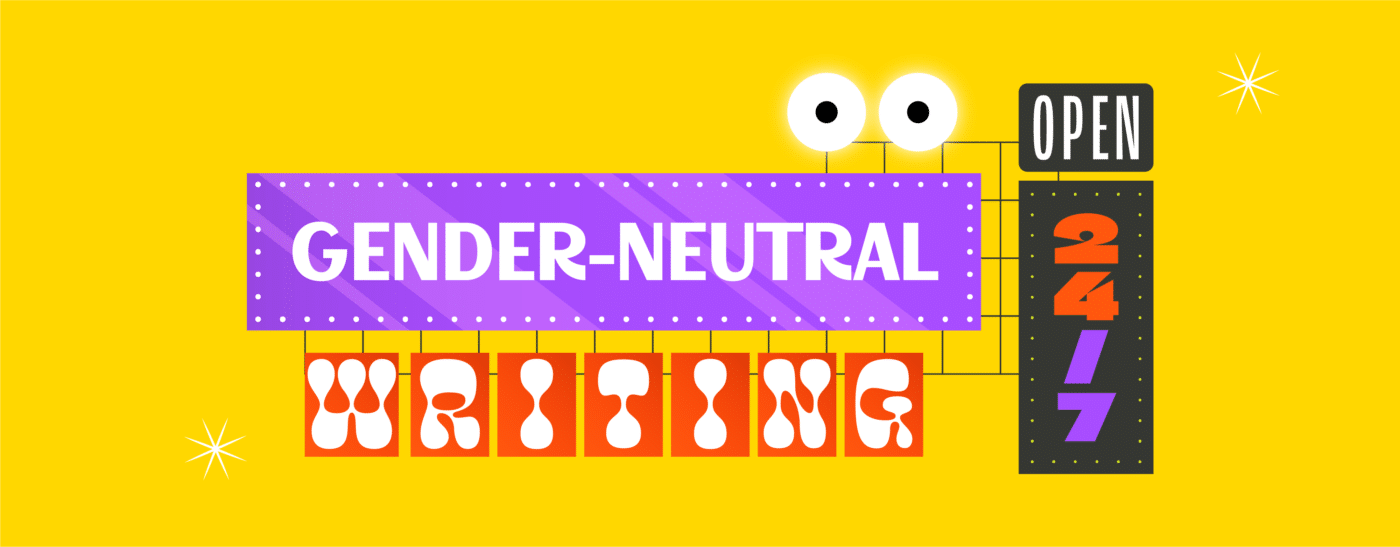 Gender-neutral writing in external communications — Cartoonbase